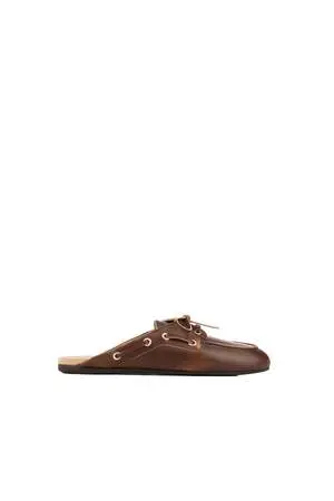 Miu Miu Leather Slip-on Mules
