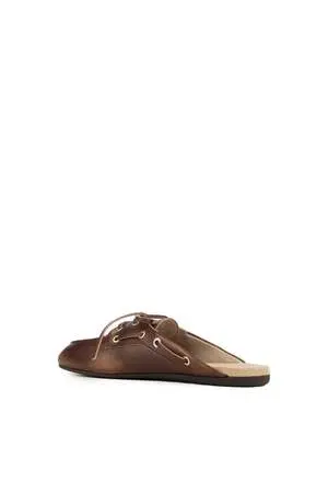 Miu Miu Leather Slip-on Mules