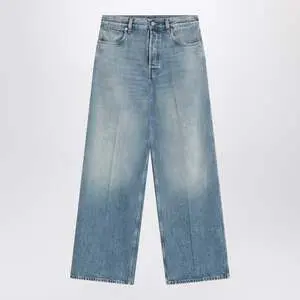 Gucci Wide Leg Jeans With Faded Effect