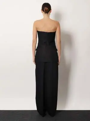 TOTEME Wool And Silk Blend Sleeveless Top With Flap Pockets