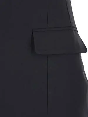 TOTEME Wool And Silk Blend Sleeveless Top With Flap Pockets
