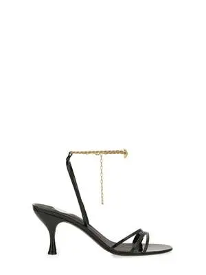 FERRAGAMO Sandal With Chain Detail - Black