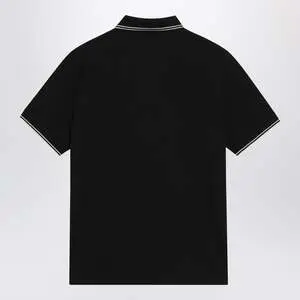 Stone Island Polo With Compass Logo Patch - Black