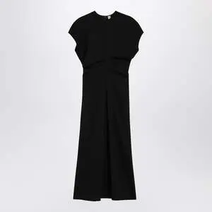 TOTEME Wool Midi Dress - Black