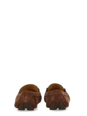 FERRAGAMO Gancini Suede Loafers