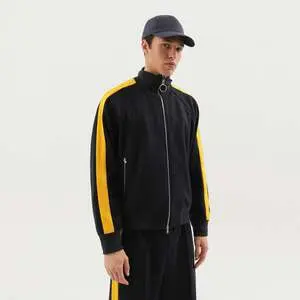 1989 STUDIO Wool Jacket With Side Stripes - Blue