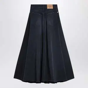 Balenciaga Maxi Godet Skirt - Blue