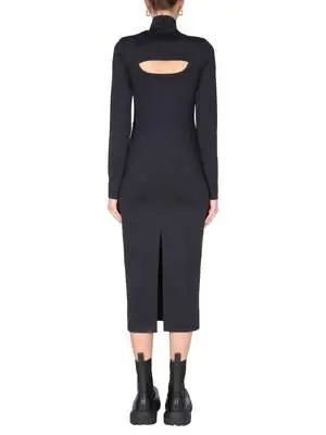 AMBUSH Cut Out Turtleneck Dress