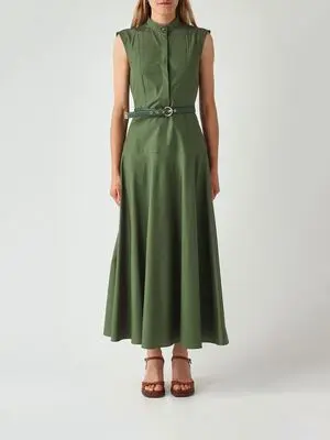 Max Mara Cotton Dress - Green