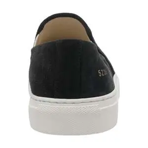 COMMON PROJECTS Minimal Slip-on Suede Sneakers - Black