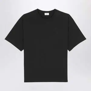 Saint Laurent Oversized Cotton T-shirt With Cassandre Logo - Black
