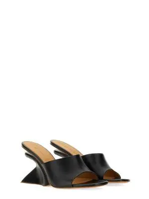 Off-White Mule Jug" Leather Mules - Black