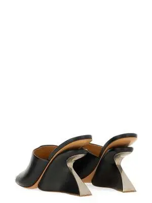 Off-White Mule Jug" Leather Mules - Black