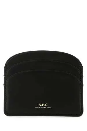 A.p.c. Leather Card Holder - Black
