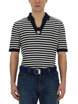 Dolce & Gabbana V-neck Polo Shirt