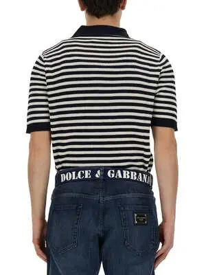 Dolce & Gabbana V-neck Polo Shirt