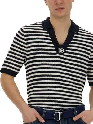 Dolce & Gabbana V-neck Polo Shirt