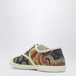 Valentino Garavani Voyage Imaginaire Fabric Sneakers - Cream