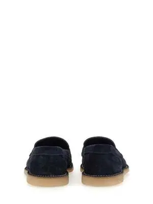 Dolce & Gabbana Suede Loafers With Dg Detail