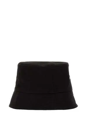 Alexander McQueen Bucket Hat With Logo - Black