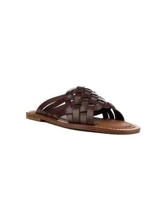 Miu Miu Woven Leather Slides