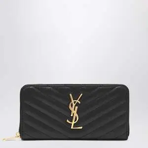 Saint Laurent Cassandre Matelasse Wallet - Black