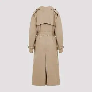 Moschino Cotton Nylon Double-breasted Trench Coat