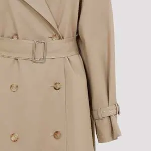 Moschino Cotton Nylon Double-breasted Trench Coat