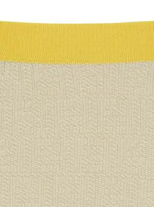 Fendi Ff Jacquard Cotton Midi Skirt - Multicolor