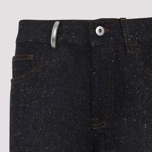 Burberry Cotton Blend Straight Leg Jeans