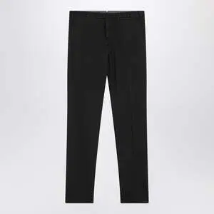 SANTANIELLO Cotton Trousers - Black