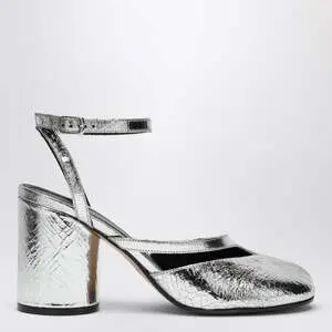 MAISON MARGIELA Tabi Sandals In Broken Mirror Finish - Silver