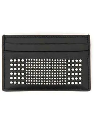 Alexander McQueen Leather Card Holder - Black