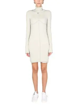 Off-white High Neck Dresses