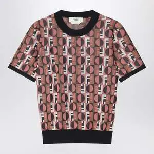 Fendi Viscose Jacquard Jumper