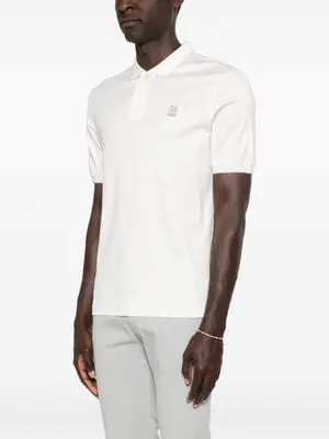 Brunello Cucinelli Logo Cotton Polo Shirt