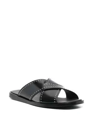 Church's Leather Studded Flat Sandals - Multicolor