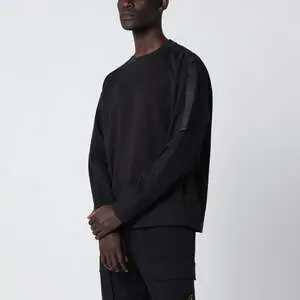 PARAJUMPERS Cotton Blend Crewneck Sweatshirt With Logo Detail - Black