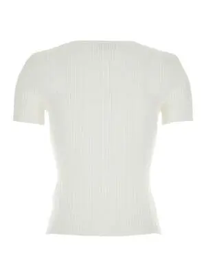 SELF-PORTRAIT Knit Top With Lace Trim - Multicolor