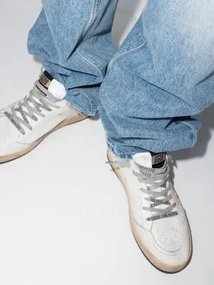 GOLDEN GOOSE Ball Star Leather Sneakers - Multicolor