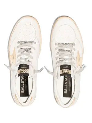 GOLDEN GOOSE Ball Star Leather Sneakers - Multicolor