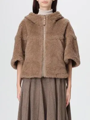 Max Mara Fur Hooded Jacket