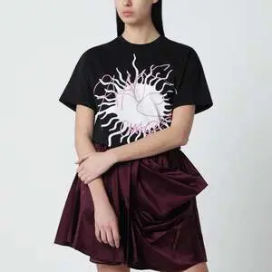 VIVIENNE WESTWOOD Cotton T-shirt With Logo Print - Black