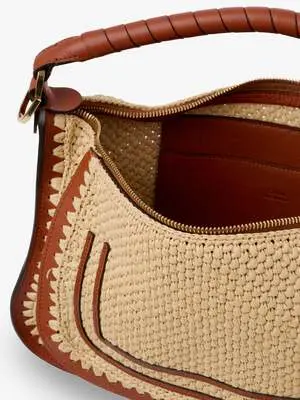 Chloé Marcie Raffia Shoulder Bag