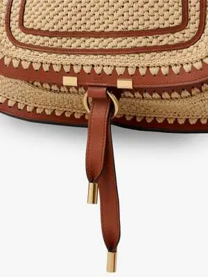 Chloé Marcie Raffia Shoulder Bag