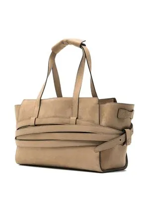 Moschino Tie Detailed Leather Handbag