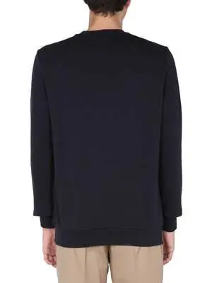 Paul Smith Crewneck Sweatshirt With Embroidered Logo - Blue