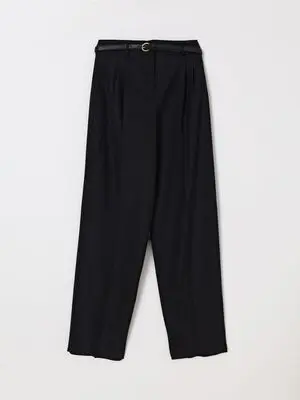 Max Mara Tailored Belted Trousers - Black
