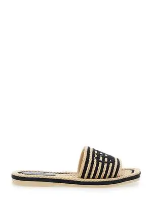 Chloé 19a' Woven Slide Sandals - Multicolor