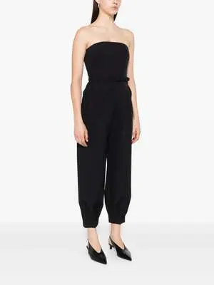 Max Mara Voghera" Black Polyester Jumpsuit - Multicolor
